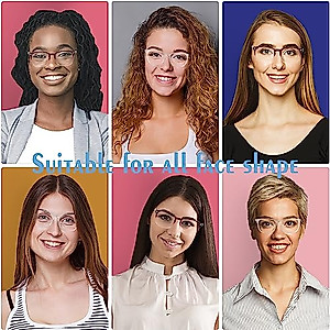 Blue Light Blocking Glasses, 2 Pack Blue Light Glasses Men, Blue Light Glasses For Women Computer Reading Gaming TV Phones Eyeglasses Clear Lens Bluelight Glasses Anti Eyestrain UV Glare Purple+Clear