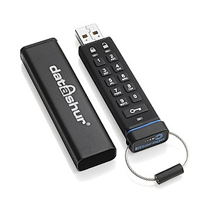 iStorage datAshur 16 GB Secure Flash Drive - Password Protected, Dust and Water Resistant, Portable, Military Grade Hardware Encryption USB 2.0 IS-FL-DA-256-16