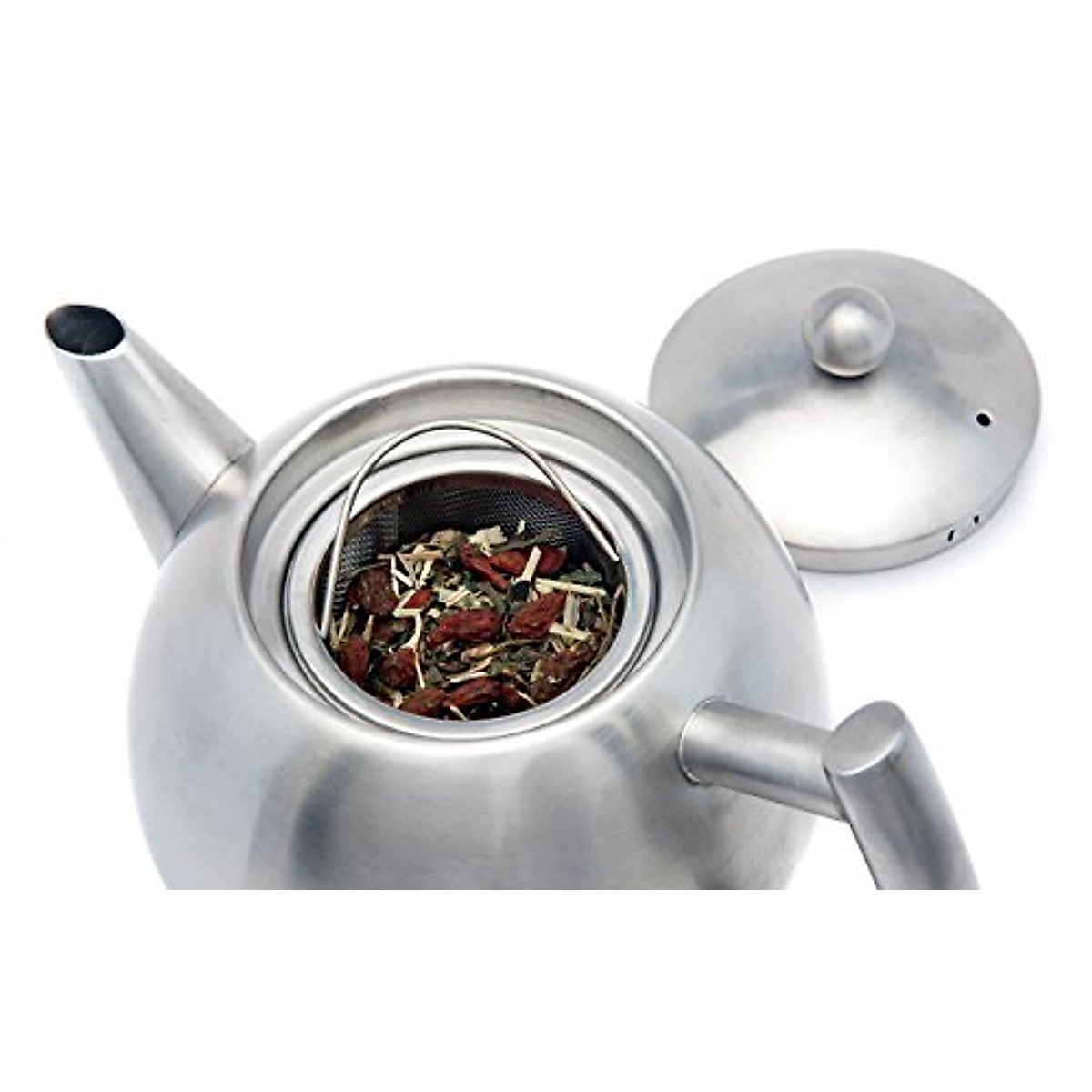 Stainless Steel Tea Pot With Removable teapot Infuser For Loose Leaf & Tea Bags - Dishwasher Safe & Heat Resistant - 1.5 Liter - By Venoly