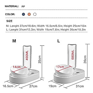 FUUIE Bowls for Food and Water Automatic Drinking Water Anti-overturning Pet Basin (Color : Blue, Size : Large)