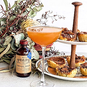 El Guapo Chicory Pecan Bitters 118ml - Handcrafted Aromatic Coffee & Pecan Flavor for Cocktails - Alcohol Free Award Winning Southern Specialty - Perfect for Old Fashioneds Baking & Mixology Creations