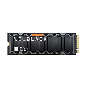 WD_BLACK 500GB SN850 NVMe Internal Gaming SSD Solid State Drive with Heatsink - Works with PlayStation 5, Gen4 PCIe, M.2 2280, Up to 7,000 MB/s - WDS500G1XHE