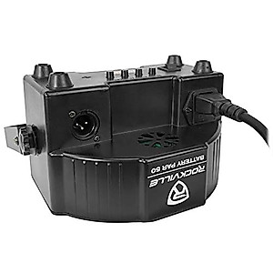 (10) Rockville BATTERY PAR 50 Rechargeable LED DMX DJ Club Wash Up-Lights+Remote