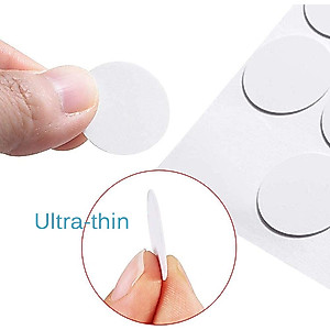 Self-Adhesive Screw Hole Stickers, 384pcs-0.59inch/15mm Self-Adhesive Screw Covers Caps Dust Proof Sticker for Wood Screw-White (384pcs-0.59inch/15mm)