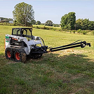 Titan Attachments 20 FT Economy Telescoping Hydraulic Skid Steer Truss Boom with 120-inch Reach
