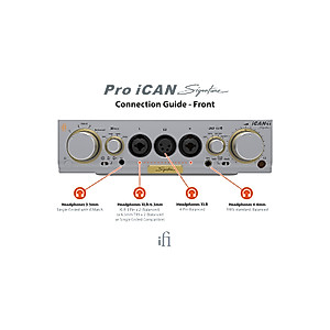 iFi Pro iCAN Signature - Studio Grade Fully Balanced Headphone Amplifier/Line Level Pre Amplifier/Linestage with Selectable Tube and Solid State - Home/Professional Audio Upgrade