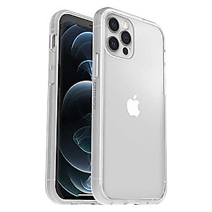 OtterBox iPhone 12 & iPhone 12 Pro Prefix Series Case - Clear, Ultra-Thin, Pocket-Friendly, Raised Edges Protect Camera & Screen, Wireless Charging Compatible