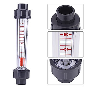 Water Meter River Meter Plastic Tube Type 100 1000L H Water Meter Flowmeter LZS 15D