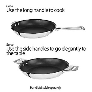 Cristel Casteline Fryingpan, 11", Silver