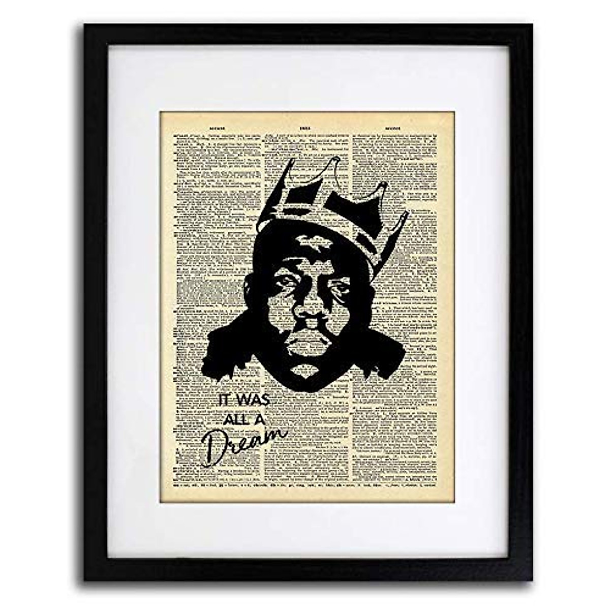 Notorious BIG - Notorious BIG Famous Quote Art - Authentic Upcycled Dictionary Art Print - Home or Office Decor (D330)