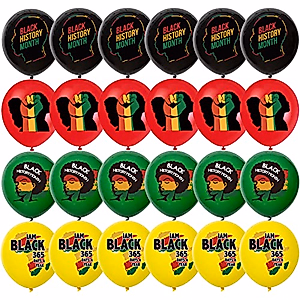 Black History Month Balloons Party Decoration Supplies - African American Country Festival Black History Balloons Party Decorations