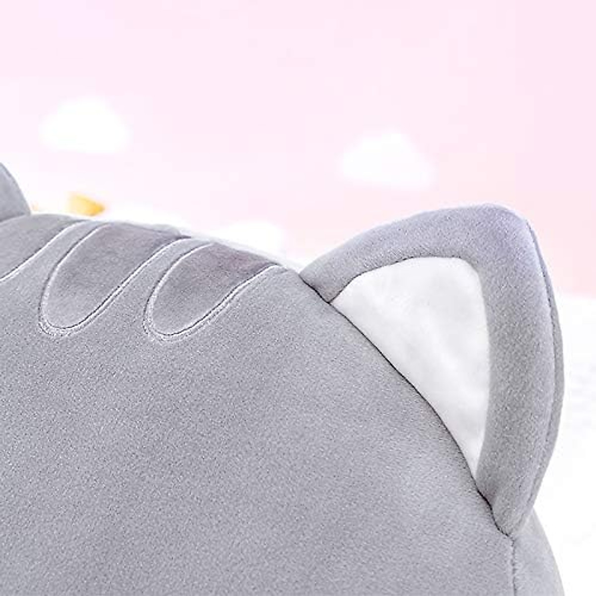 Lazada Kids Pillow Cat Plush Pillows Toy Soft Gift Baby Girl Gifts Gray 15 Inches