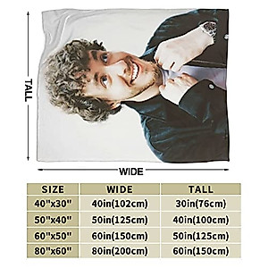 DOTZRLT Jack Rapper Harlow Singer Throw Blanket Printed Flannel Blanket Home Decor Soft Comfy Cozy Blankets 50"x40"