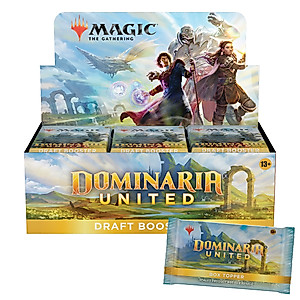 Magic: The Gathering Dominaria United Draft Booster Box | 36 Packs + Box Topper Card (541 Magic Cards)