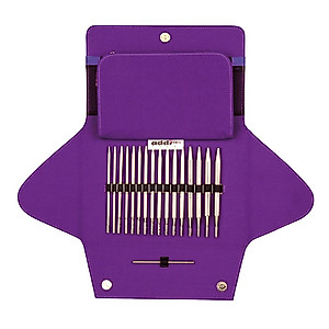 Addi Click by Woolly Hugs Interchangeable Circular System with Exclusive Red Cords (European Version) with Red Gauge