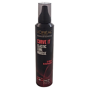 L'Oréal Paris Advanced Hairstyle CURVE IT Curl Elastic Mousse, 8.3 oz. (Packaging May Vary)