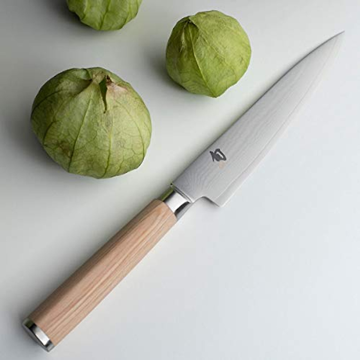 Shun Classic Blonde 6” Utility Knife, Blonde PakkaWood Handle, Full Tang VG-MAX Blade