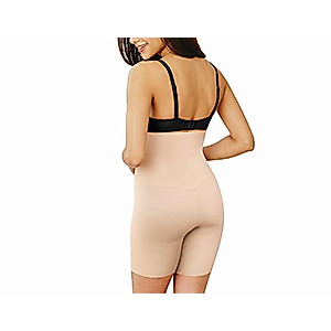 Maidenform womens Maidenform Firm Foundations Hi-waist Slimmer Thigh Shapewear, Latte Lift, X-Large US
