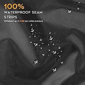 GORNORVA Chiminea Cover 48 x 8.2 x 21 Inch,Outdoor Waterproof Breathable Oxford Polyester Chiminea Protective Cover