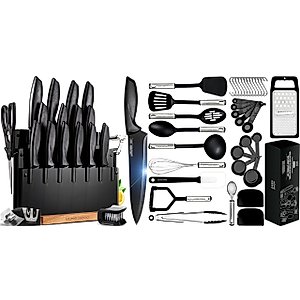 Home Hero 20 Pcs Knife Set + 35 Pcs Kitchen Utensils Set