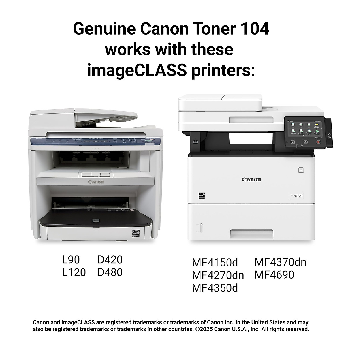 Canon 104 Black Toner Cartridge - 0263B001AA