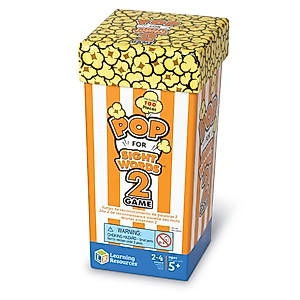 Learning Resources Pop for Sight Words 2 Game, Homeschool, Early Vocabulary and Phonics Classroom Game, 100 Pieces, 2-4 Players, Ages 5+