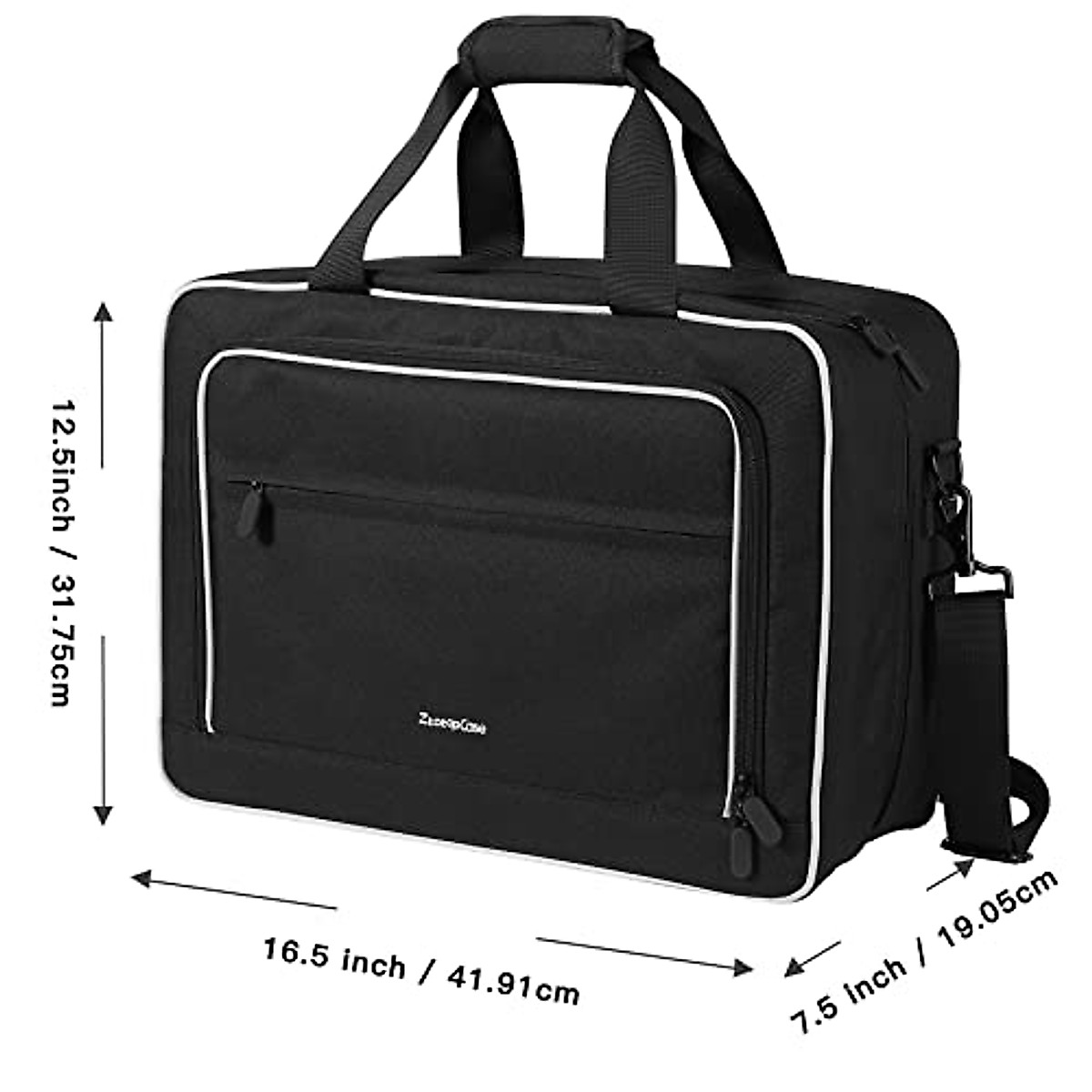 ZtotopCases Carrying Case Compatible with PS5 , Travel Case for PS5, Protective Travel Bag Holds PlayStation 5 Console, Controller, Games, Gaming Headset, Base and Other Accessories, Black