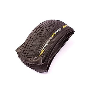KHE BMX Tire Freestyle MAC2+ Street Park Folding 20 x 2.30 Inches 0.79lbs Black