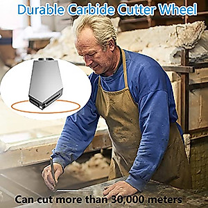 Glass Cutters 2-22mm- Glass Cutter Tool for Thick Glass Tiles Mirror Mosaic Cutting, Glass Cutting Tool with Aotomatic Oil Feed and Replaceable 3 Carbide Cutting Heads