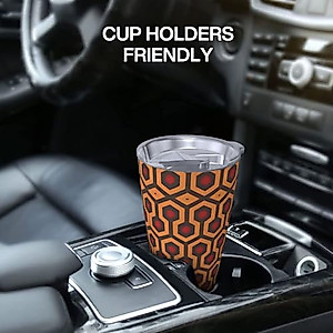 WXZYFP Car cup (single silver rim), can use a straw or drink directly, easy to use.Shining Overlook