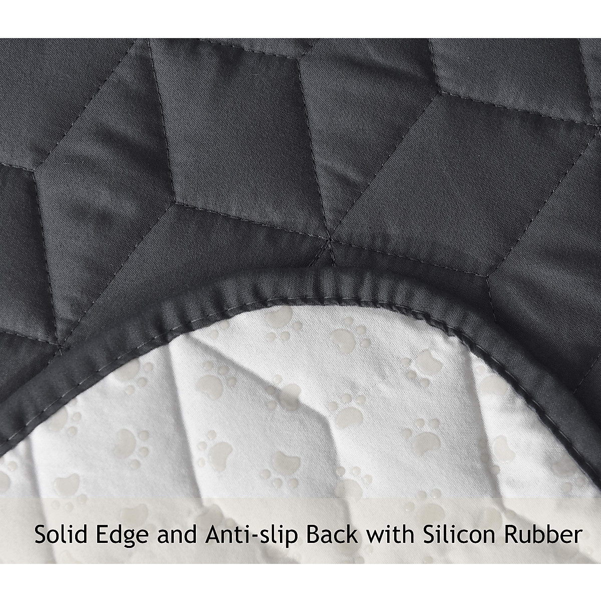 Ameritex Loveseat Cover Water-Resistant Quilted Furniture Protector with Back Nonslip Paws Slipcover for Dogs, Kids, Pets Loveseat Slipcover Stay in Place for Leather (Dark Grey, 54'')