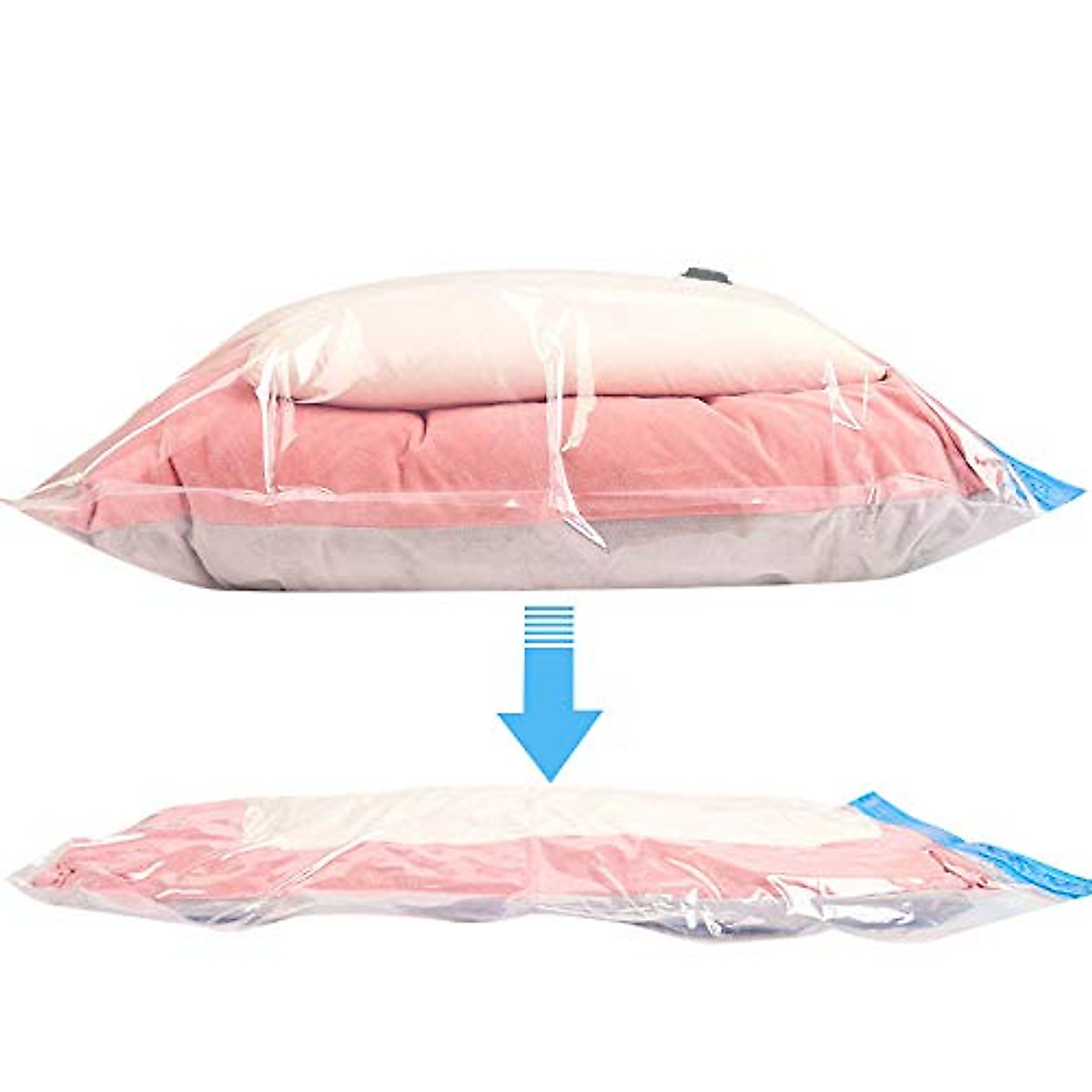 50 Pack Extra Jumbo Double Seal Waterproof Vacuum Storage Bags 52"x47" (130x120cm) Reduces Size by up to 80%