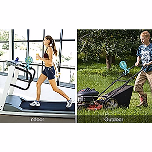 Lalalu Mini Handheld Tripod Stroller Fan 2000mAh Personal Portable Car Seat Flexible Baby Fans USB Battery Powered Desk Fan (Blue)