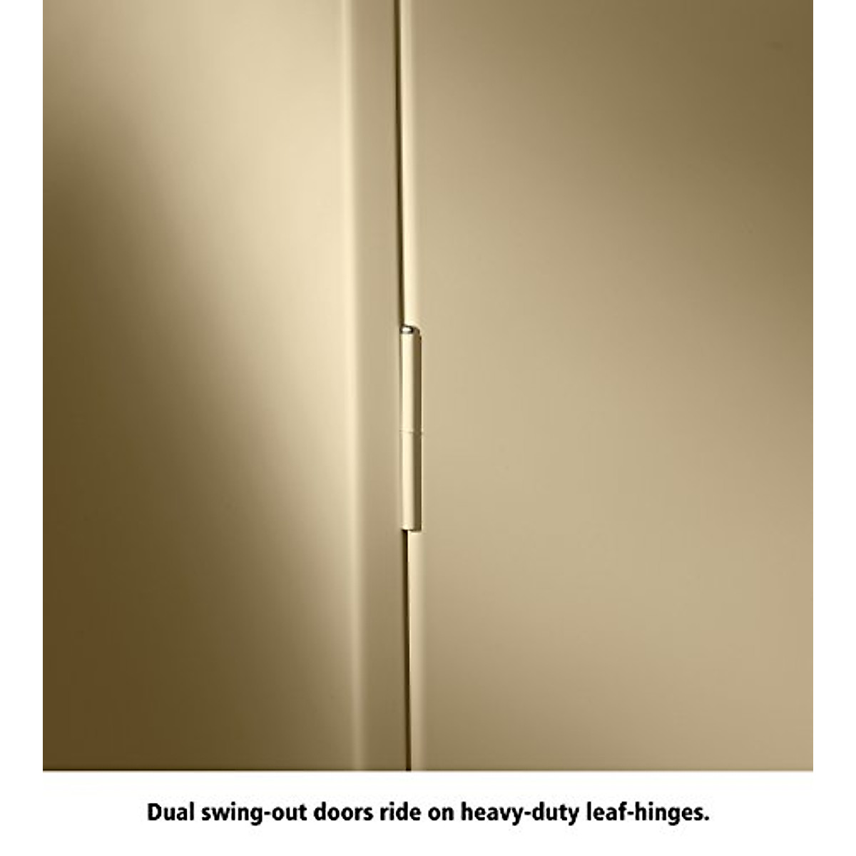 Tennsco 7214 24 Gauge Steel Standard Welded Combination Storage Cabinet, 5 Shelves, 150 lbs Capacity per Shelf (50 lbs per half shelf), 36" Width x 72" Height x 18" Depth, Putty