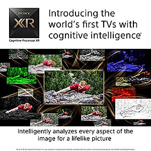 Sony A80J 65 Inch TV: BRAVIA XR OLED 4K Ultra HD Smart Google TV with Dolby Vision HDR and Alexa Compatibility XR65A80J- 2021 Model (Renewed)