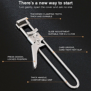 Fullofcarts Jar Opener - Adjustable Multifunctional Stainless Steel Can Opener Jar Lid Gripper - Jar Opener for Weak Hands, Senior Arthritis (1Pcs)