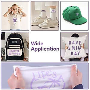 HTVRONT HTV Heat Transfer Vinyl Bundle: 20 Pack 12" x 10" Light Purple Iron on Vinyl for T-Shirt, Light Purple Heat Transfer Vinyl for Cricut, Silhouette Cameo or Heat Press Machine