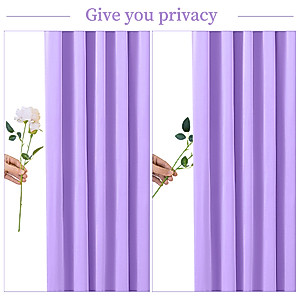 4 Panels Lavender Backdrop Curtain for Parties Wedding Wrinkle Free Light Purple Photo Curtains Backdrop Drapes Fabric Decoration for Baby Shower Photoshoot 20ft(W) x 10ft(H)
