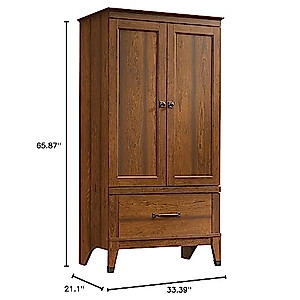 Sauder Carson Forge Armoire, Washington Cherry finish