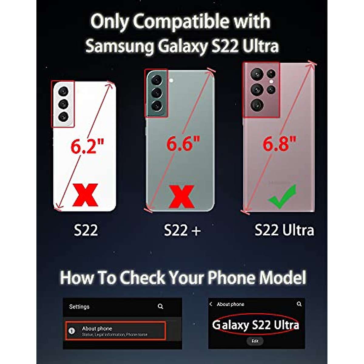 Jusy Samsung Galaxy S22 Ultra 5G Case - 6D Plating Astronaut Stand, Camera Protector, Shockproof Bumper, Love Heart Theme, Elegant Design for Girls & Women - Black