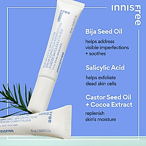 innisfree Bija Salicylic Spot Serum with Salicylic Acid and Castor Seed Oil, Korean Skincare Spot Serum for Smooth Skin (Packaging May Vary)
