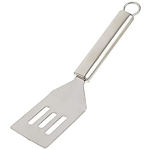Norpro Stainless Steel Short Slotted Turner, 1-Pack, Silver