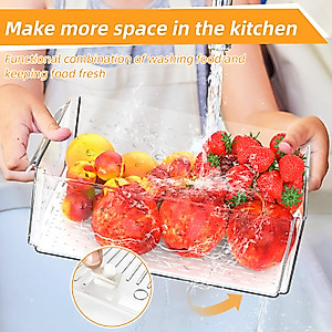 12 Pack Fridge Organizer, Refrigerator Organizer Bins with Lids, Clear Stackable BPA-Free Produce Fruit Storage Containers and Plastic Pantry Organization for Food