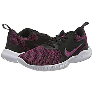 NIKE Women's WMNS Flex Experience RN 10 Running Shoe, Black Fireberry Dk Smoke Grey Iron Grey, 6.5