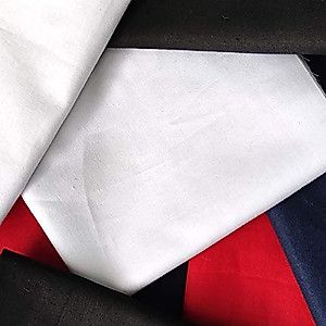 Quilting Fabric Misscrafts 8pcs Craft Fabric 18" x 22" 100% Cotton Bundle Squares Fat Quarters Multicolored for Patchwork DIY Sewing Scrapbooking Red Blue Black White