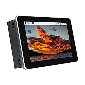 Waveshare 7inch Touch Screen All-in-One Kit Designed for Raspberry Pi CM4 with 5MP Camera Aluminum Case Includes CSI, HDMI, USB, M.2, ETH, RS232, RS485 Interfaces