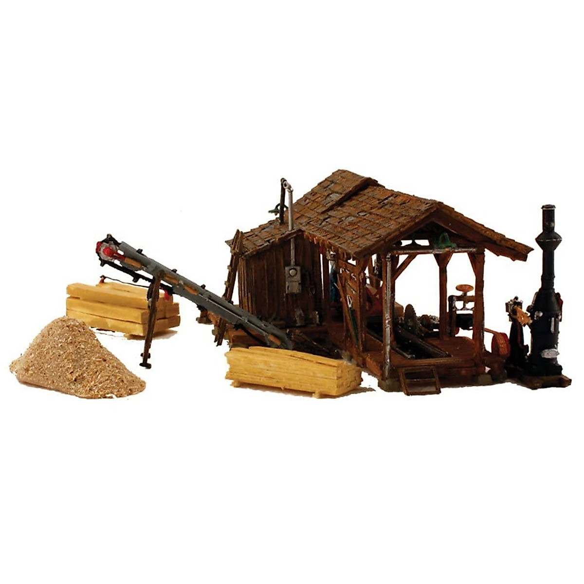 Micro-Mark Woodland Scenics Landmark Structures Built & Ready Buzz's Sawmill, HO Scale