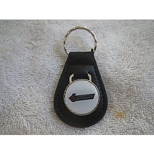 1982-1987 REGAL GRAN NATIONAL GRAN SPORT LOGO LEATHER KEYCHAIN - BLACK