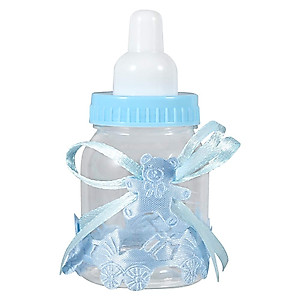 Baby Shower Bottles, Bottle Candy Gifts Decorations, Mini Bottle C and y Gift Box, 12 Pcs C and y Bottle for Baby Shower Favors Fillable, Used for Girl Boy Newborn Birthday