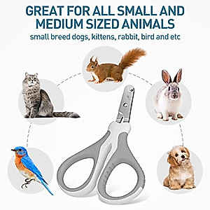 Cat Nail Clipper, Cat Claw Clippers, Professional Cat Claw Trimmer, Pet Nail Clippers for Small Animals Such as Puppies, Kittens, Birds, Rabbits, Kitten Ferret